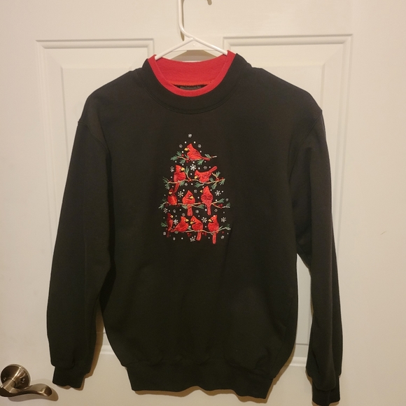 Sweaters | Black Small Christmas Cardinal Sweater | Poshmark